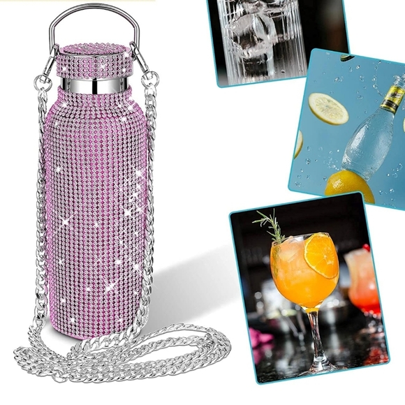 Accessories | Diamond Water Bottle Bling Rhinestone Stainless Steel ...